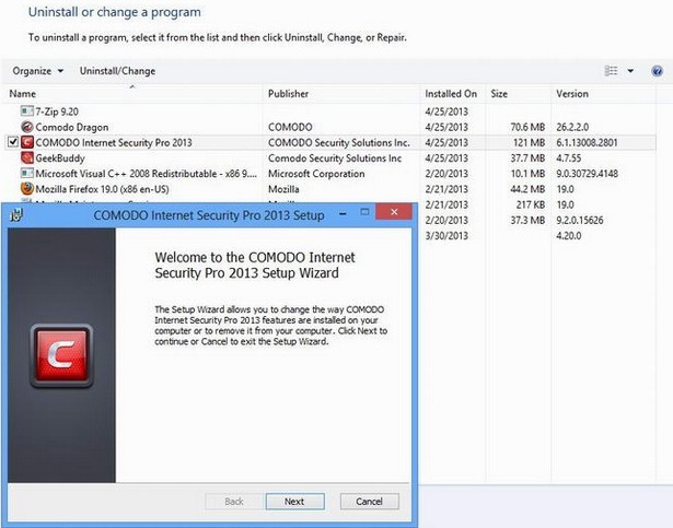 Comodo Uninstaller